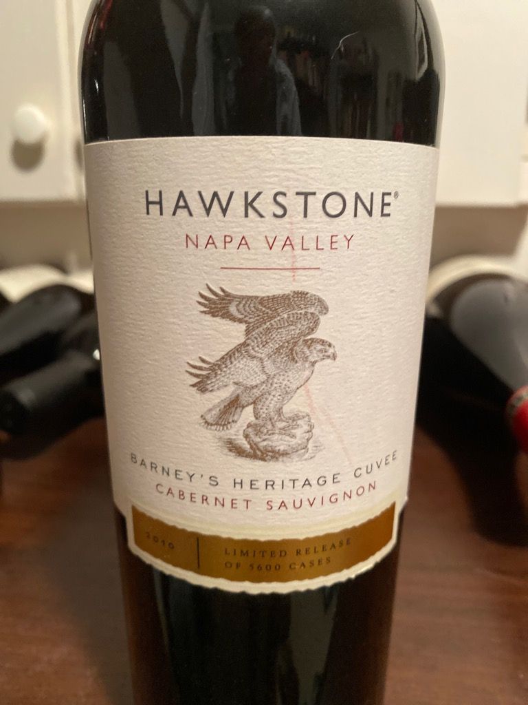 2010 Hawkstone Cabernet Sauvignon Barney's Heritage Cuvee, USA ...