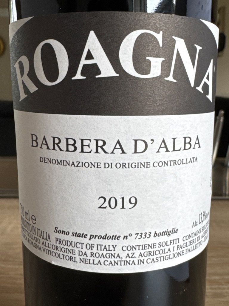 2020 Roagna Barbera d'Alba, Italy, Piedmont, Alba, Barbera d'Alba ...