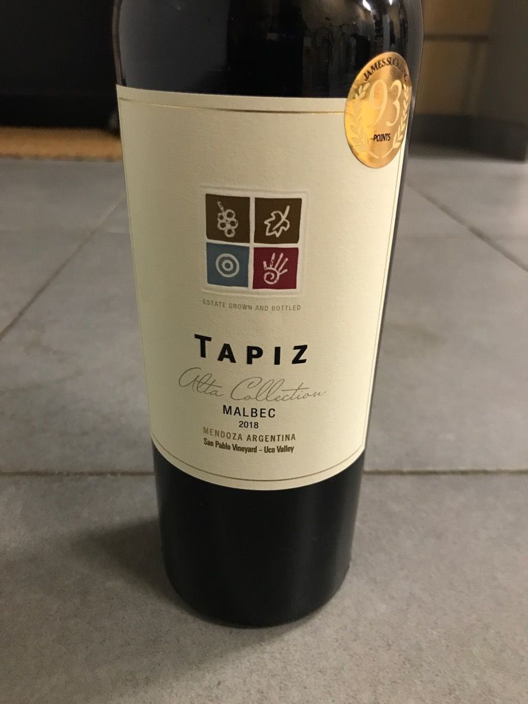 2018 Tapiz Malbec Alta Collection San Pablo Vineyard, Argentina ...