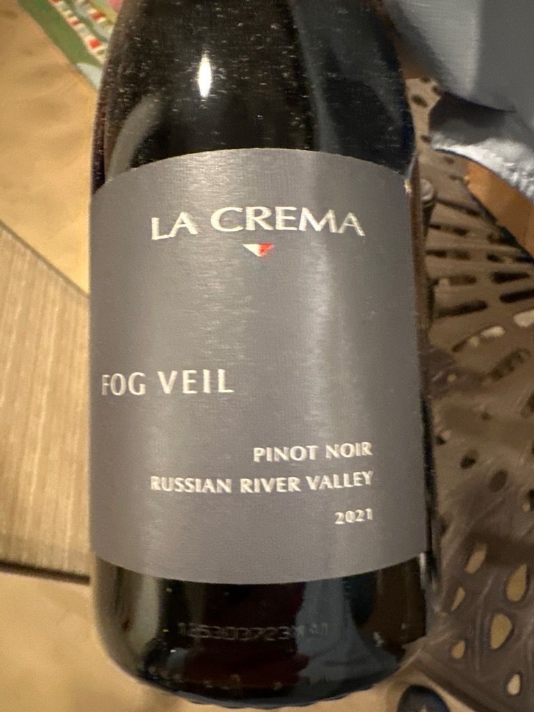 2021 La Crema Pinot Noir Fog Veil, USA, California, Sonoma County, Russian River Valley ...