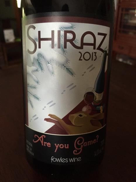 2013 Fowles Wine / Plunkett Fowles Shiraz Are you Game?, Australia ...