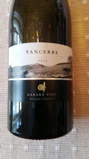 2013 Domaine Gerard Fiou Sancerre, France, Loire Valley, Upper Loire ...