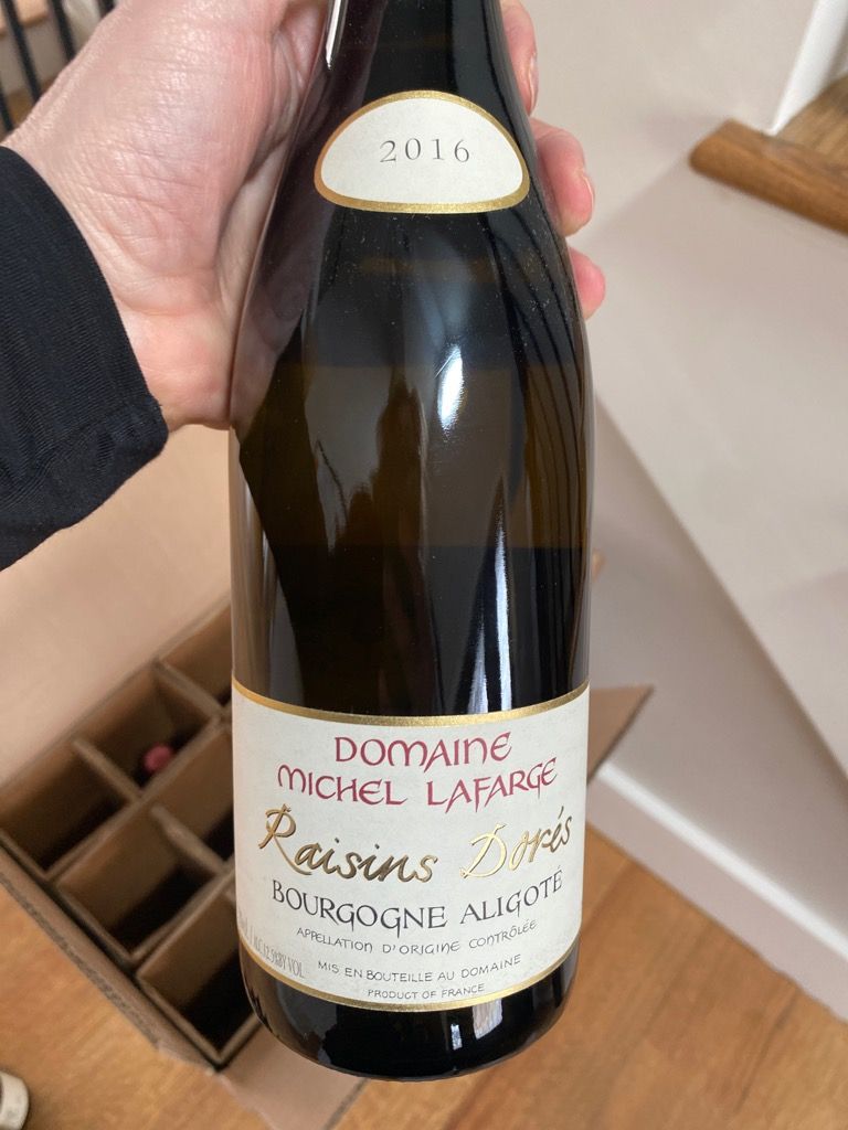 2016 Domaine Michel Lafarge Bourgogne-Aligoté Raisins Dorés, France ...