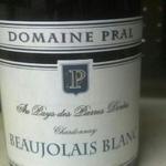 2018 Domaine Pral Beaujolais Blanc, France, Burgundy, Beaujolais ...