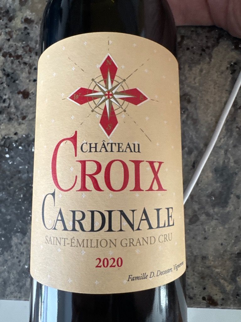 2021 Château Croix Cardinale, France, Bordeaux, Libournais, St. Émilion ...