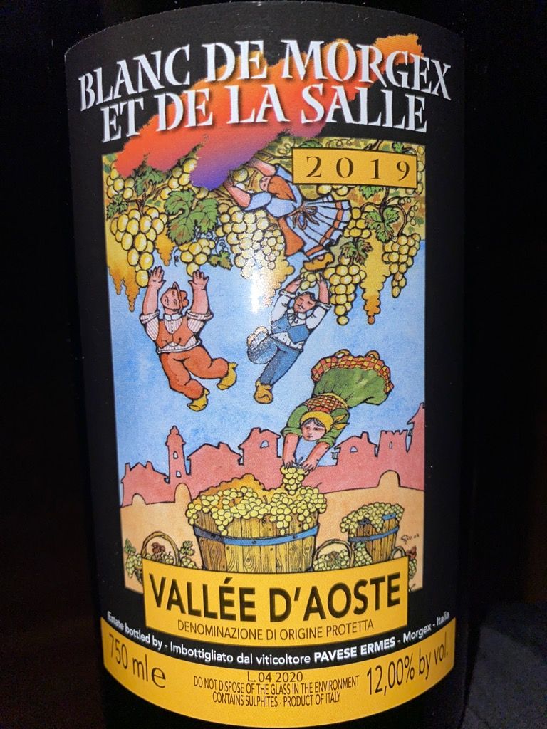 2019 Ermes Pavese Blanc de Morgex et de la Salle, Italy, Valle d'Aosta ...