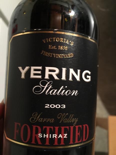 2003 Yering Station Shiraz Fortified, Australia, Victoria, Port Phillip ...