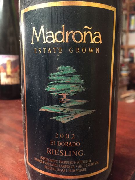 2002 Madroña Red Wine, USA, California, Sierra Foothills, El Dorado ...