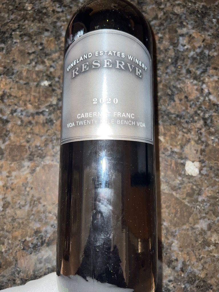 2020 Vineland Estates Winery Cabernet Franc Reserve, Canada, Ontario ...