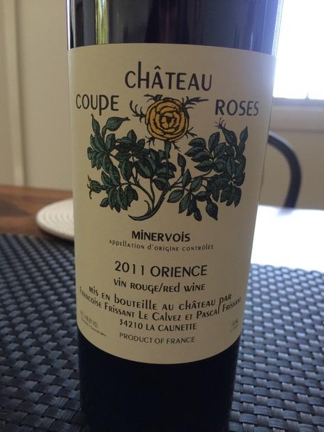 2009 Château Coupe Roses Minervois Cuvée Orience, France, Languedoc ...