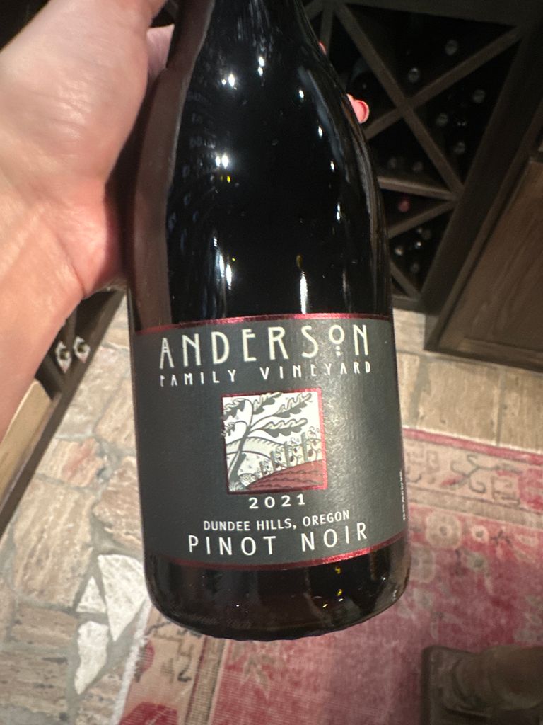 2021 Anderson Family Vineyard Pinot Noir, USA, Oregon, Willamette ...