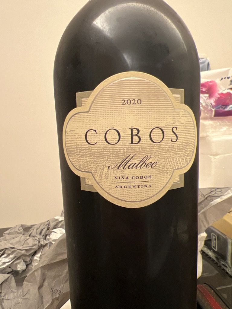 2020 Viña Cobos Malbec, Argentina, Mendoza - CellarTracker