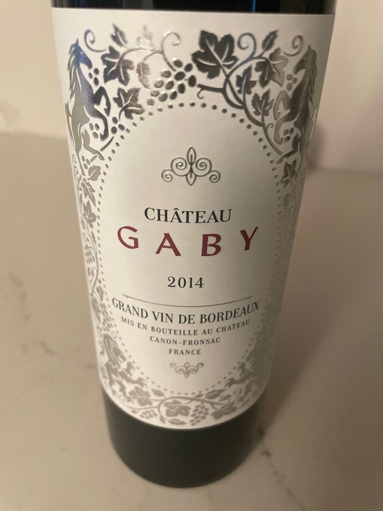 2020 Château Gaby Cuvée Gaby, France, Bordeaux, Libournais, Canon ...