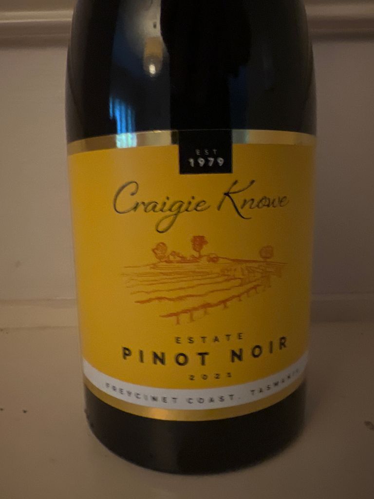 2022 Craigie Knowe Pinot Noir Estate Pinot Noir, Australia, Tasmania ...