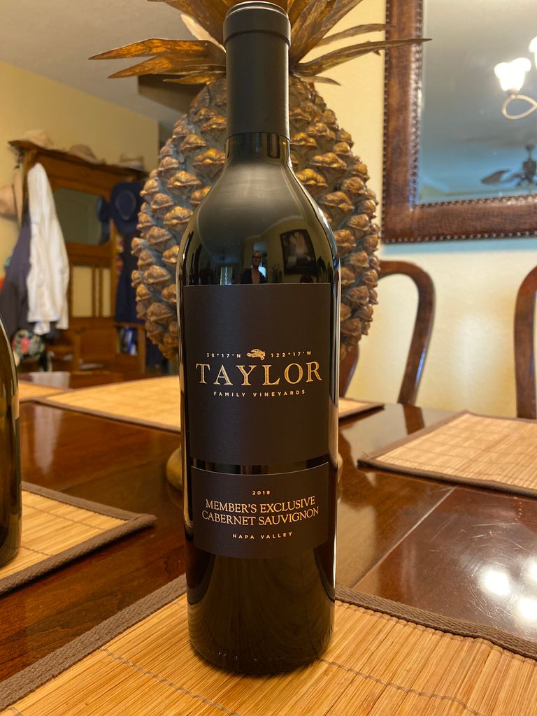 2019 Taylor Family Vineyards Cabernet Sauvignon Club Cabernet, USA ...