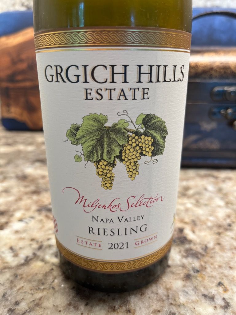 2021 Grgich Hills Riesling Miljenko's Selection, USA, California, Napa ...