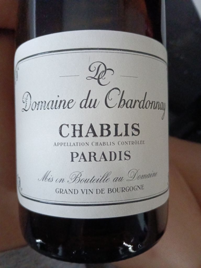 2020 Domaine du Chardonnay Chablis Paradis, France, Burgundy, Chablis ...
