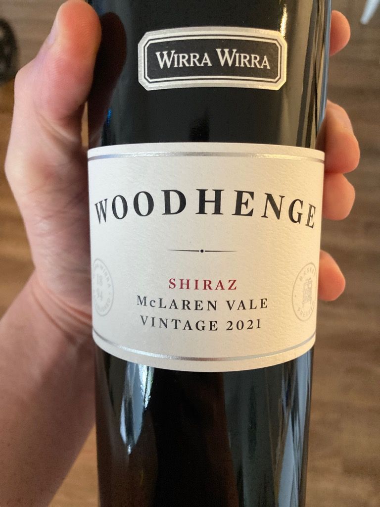 2021 Wirra Wirra Shiraz Woodhenge, Australia, South Australia, Fleurieu ...
