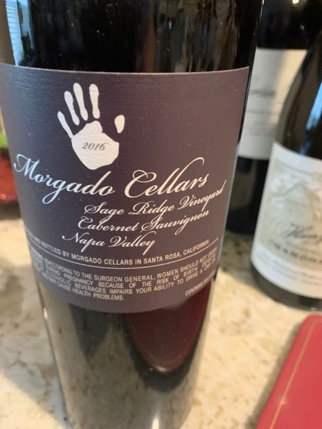 2014 Morgado Cellars Cabernet Sauvignon Sage Ridge Vineyard, USA ...