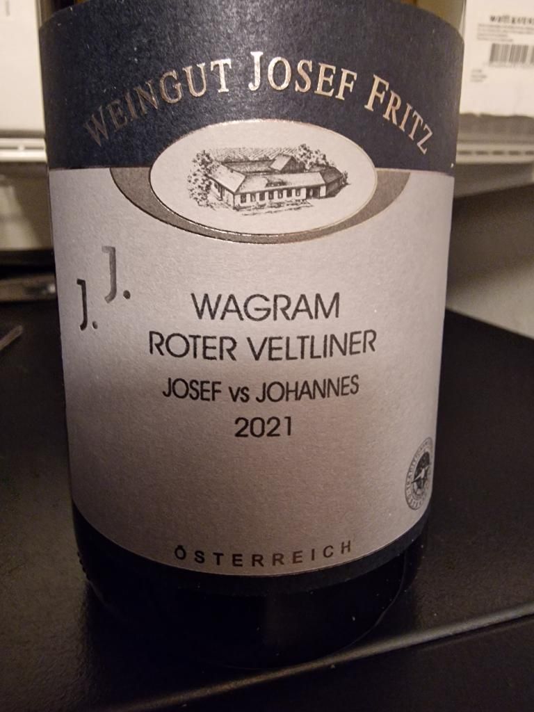 2021 Josef Fritz Roter Veltliner Josef vs. Johannes, Austria ...