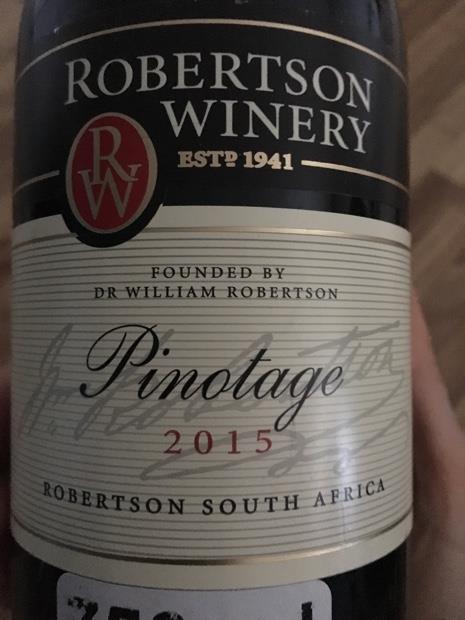 2015 Robertson Winery Pinotage, South Africa, Western Cape - CellarTracker