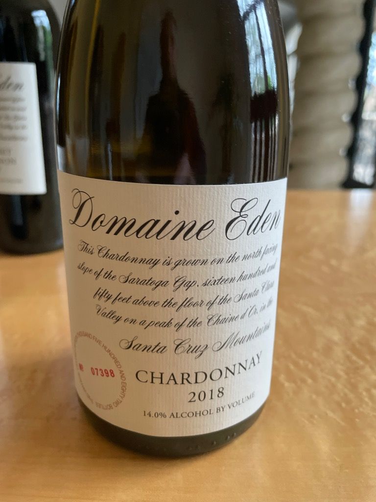 2018 Mount Eden Vineyards Chardonnay Domaine Eden, USA, California ...