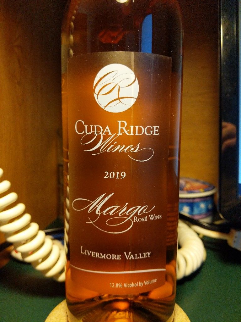 2019 Cuda Ridge Wines Margo, USA, California, San Francisco Bay ...