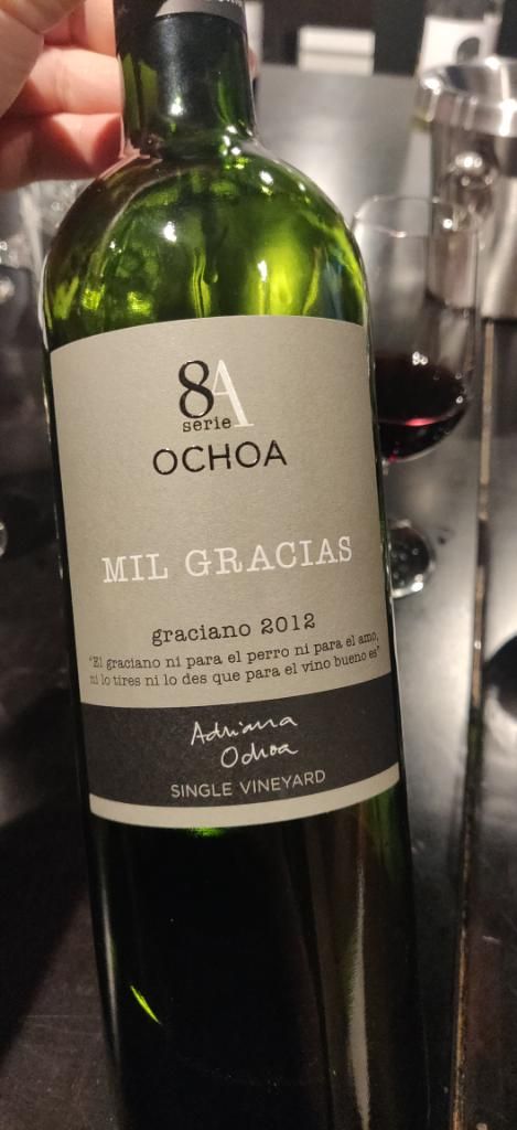 2012 Bodegas Ochoa Navarra 8A Mil Gracias, Spain, Navarra - CellarTracker
