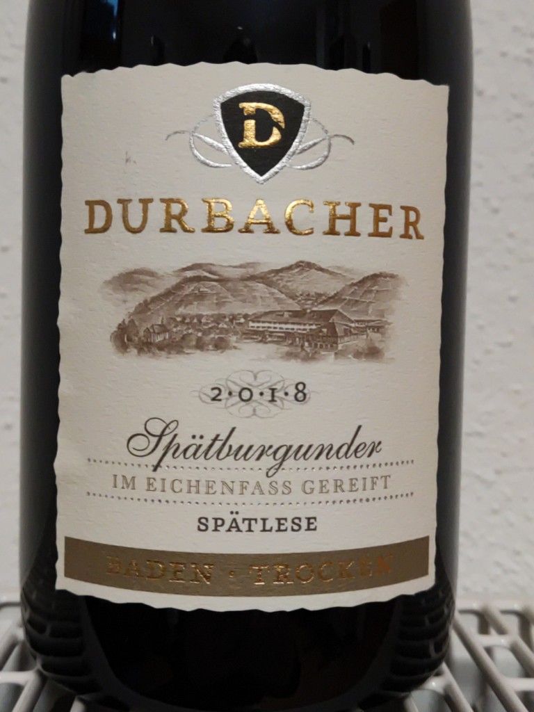 2018 Durbacher Winzergenossenschaft Durbacher Kochberg Spätburgunder ...