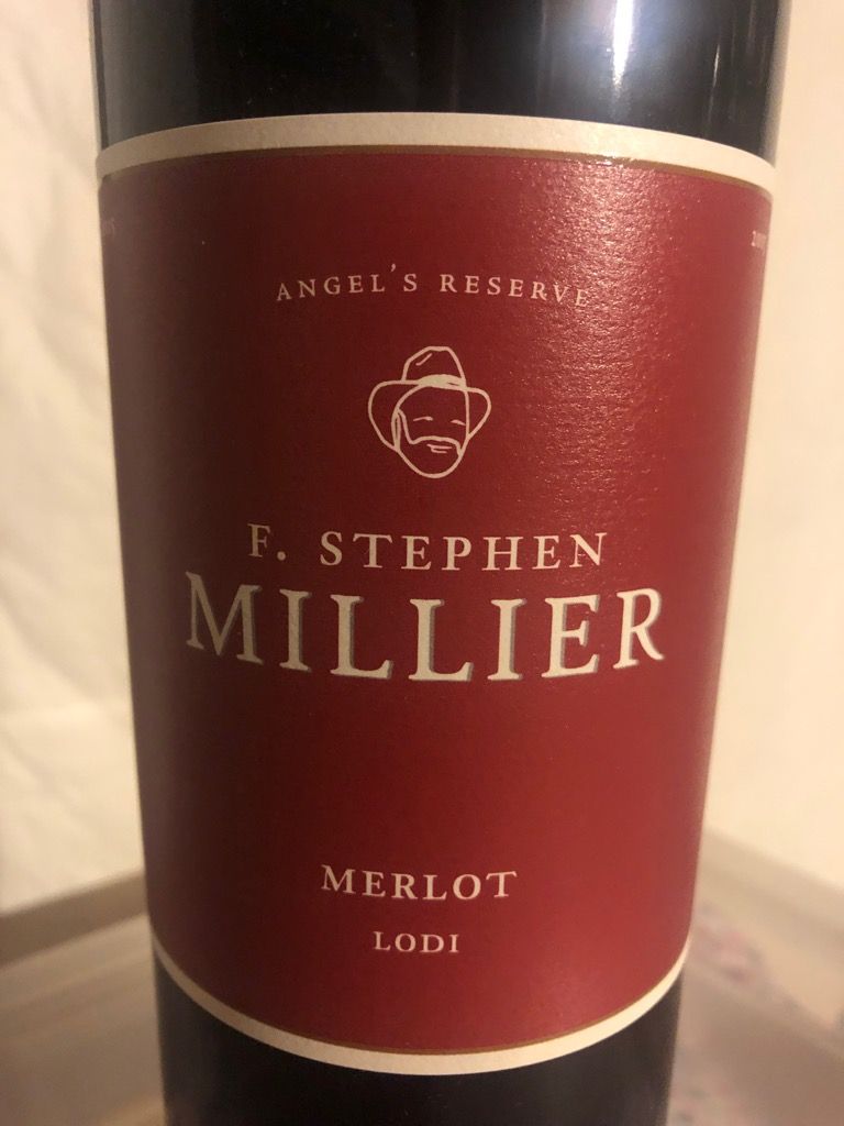 2015 F. Stephen Millier Merlot Angel's Reserve California, USA ...
