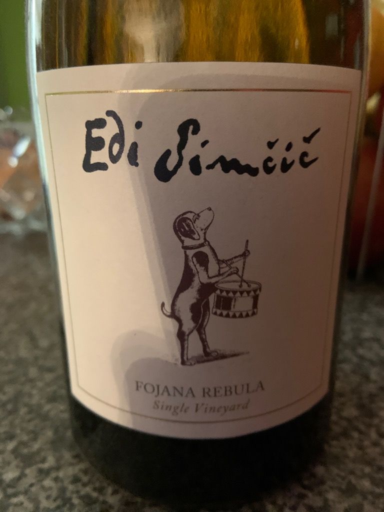 2017 Edi Simčič Rebula Fojana, Slovenia, Primorska, Goriška Brda ...