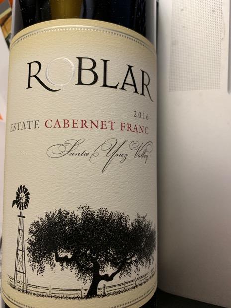 2016 Roblar Cabernet Franc, USA, California, Central Coast, Santa Ynez ...