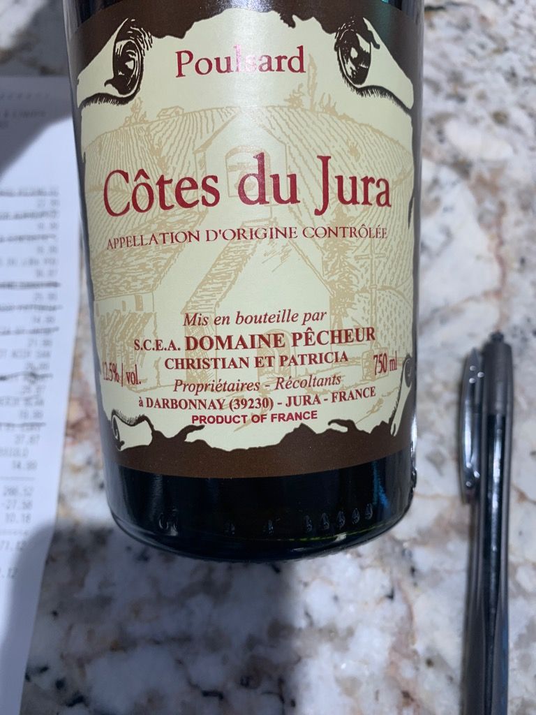 2015 Domaine Pêcheur Poulsard Côtes du Jura, France, Jura, Côtes du ...