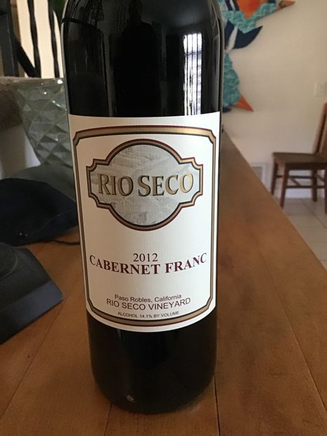 2011 Río Seco Cabernet Franc, USA, California, Central Coast, Paso ...