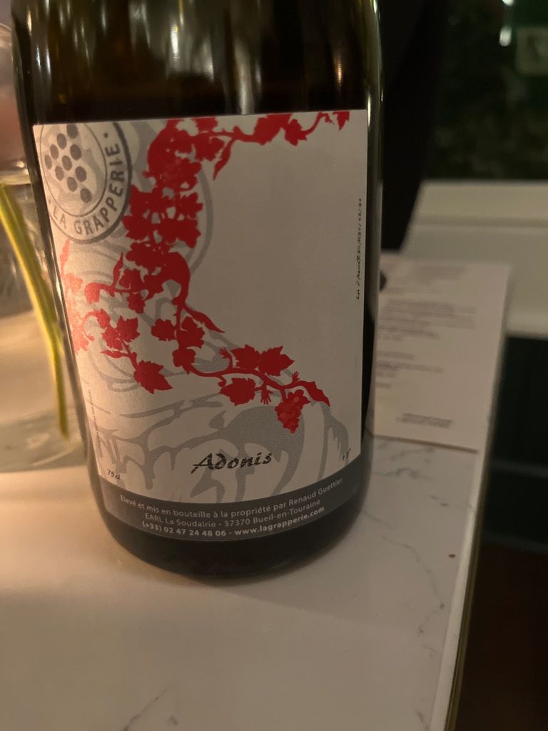 2021 La Grapperie Coteaux du Loir Adonis, France, Loire Valley, Coteaux ...