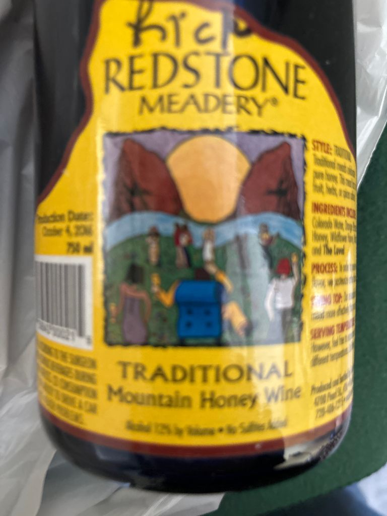 2017 Redstone Meadery Mountain Honey, USA, Colorado - CellarTracker