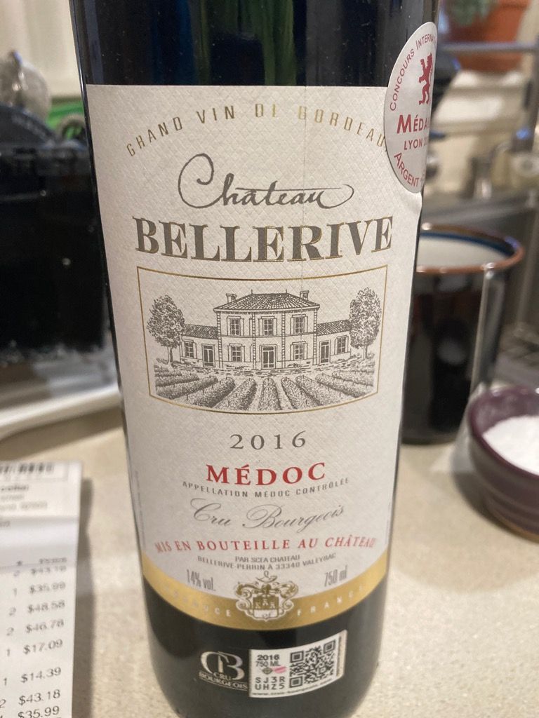 2020 Château Bellerive, France, Bordeaux, Médoc - CellarTracker