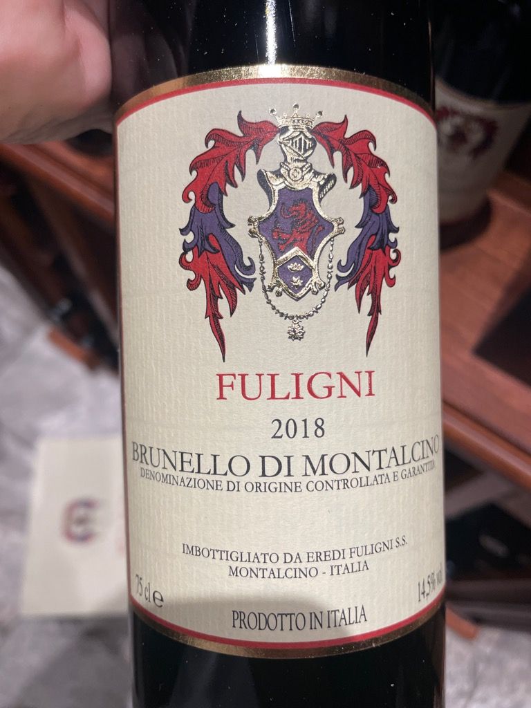 2018 Fuligni Brunello di Montalcino, Italy, Tuscany, Montalcino ...