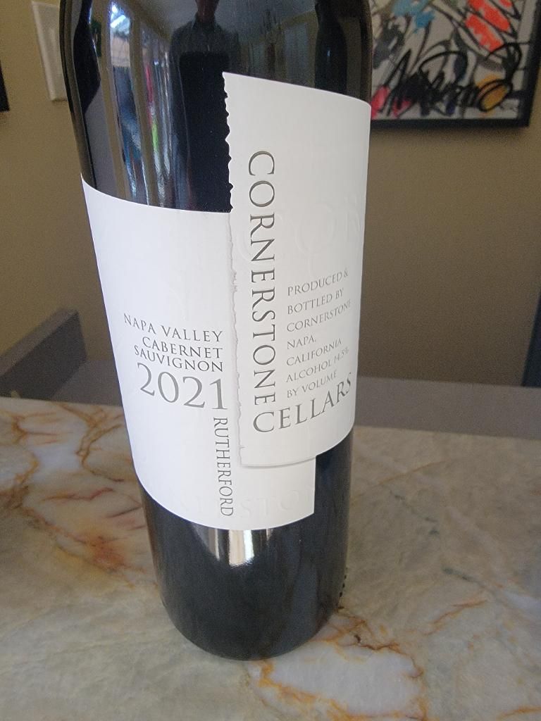 2021 Cornerstone Cellars Cabernet Sauvignon Rutherford, USA, California ...