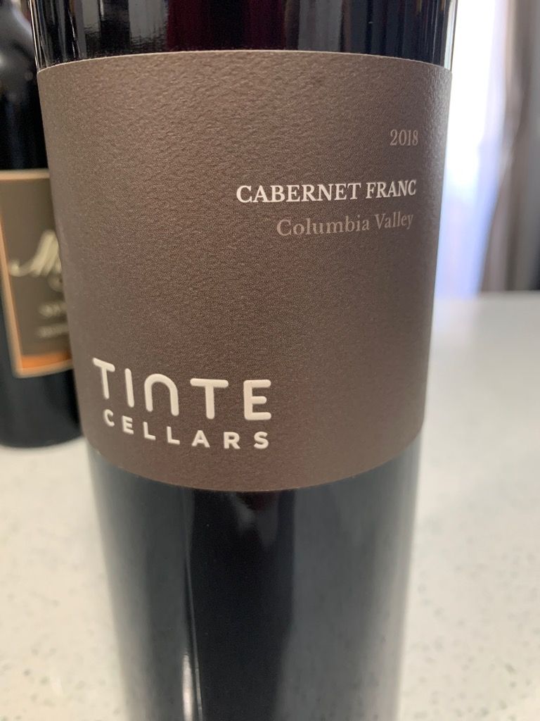 2018 Tinte Cellars Cabernet Franc, USA, Washington, Columbia Valley ...