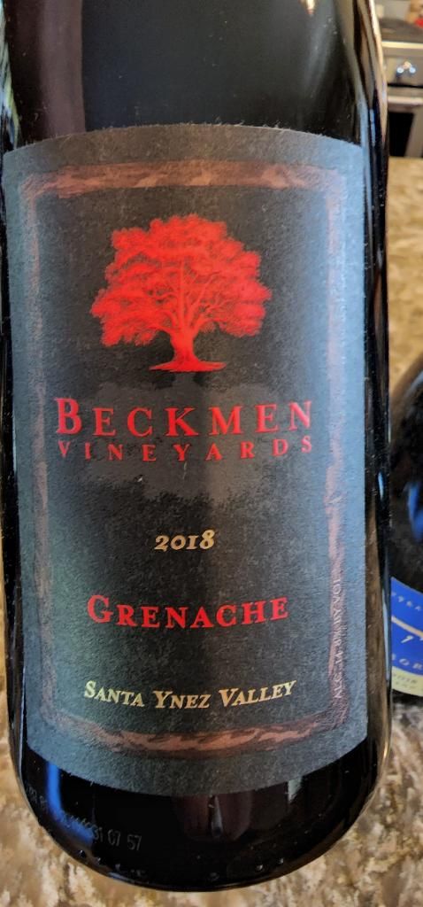 2021 Beckmen Vineyards Grenache Santa Ynez Valley, USA, California, Central Coast, Santa Ynez ...