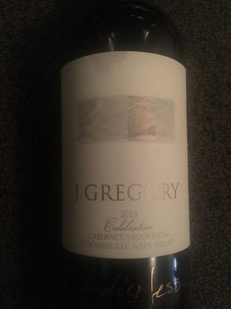 2013 J Gregory Cabernet Sauvignon Celebration, USA, California, Napa ...