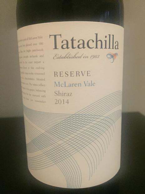 2017 Tatachilla Shiraz Reserve, Australia, South Australia, Fleurieu ...