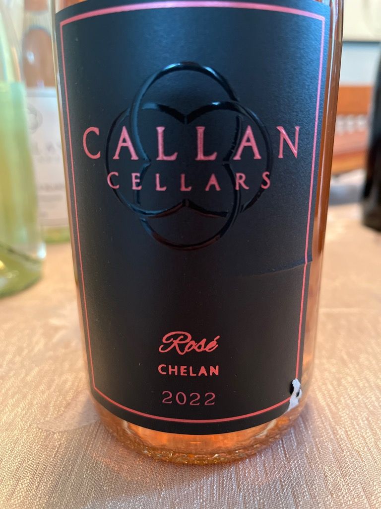 2022 Callan Cellars Pinot Noir Rosé, USA, Washington, Columbia Valley ...