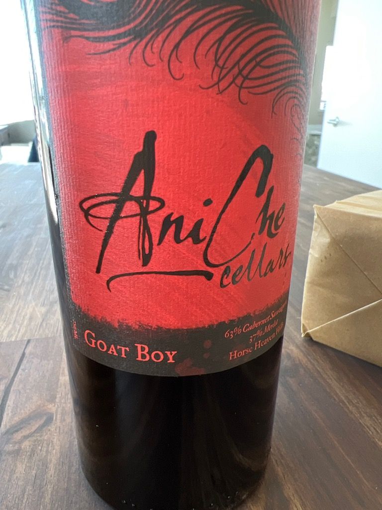 2019 AniChe Cellars Goat Boy, USA, Washington, Columbia Valley, Horse ...