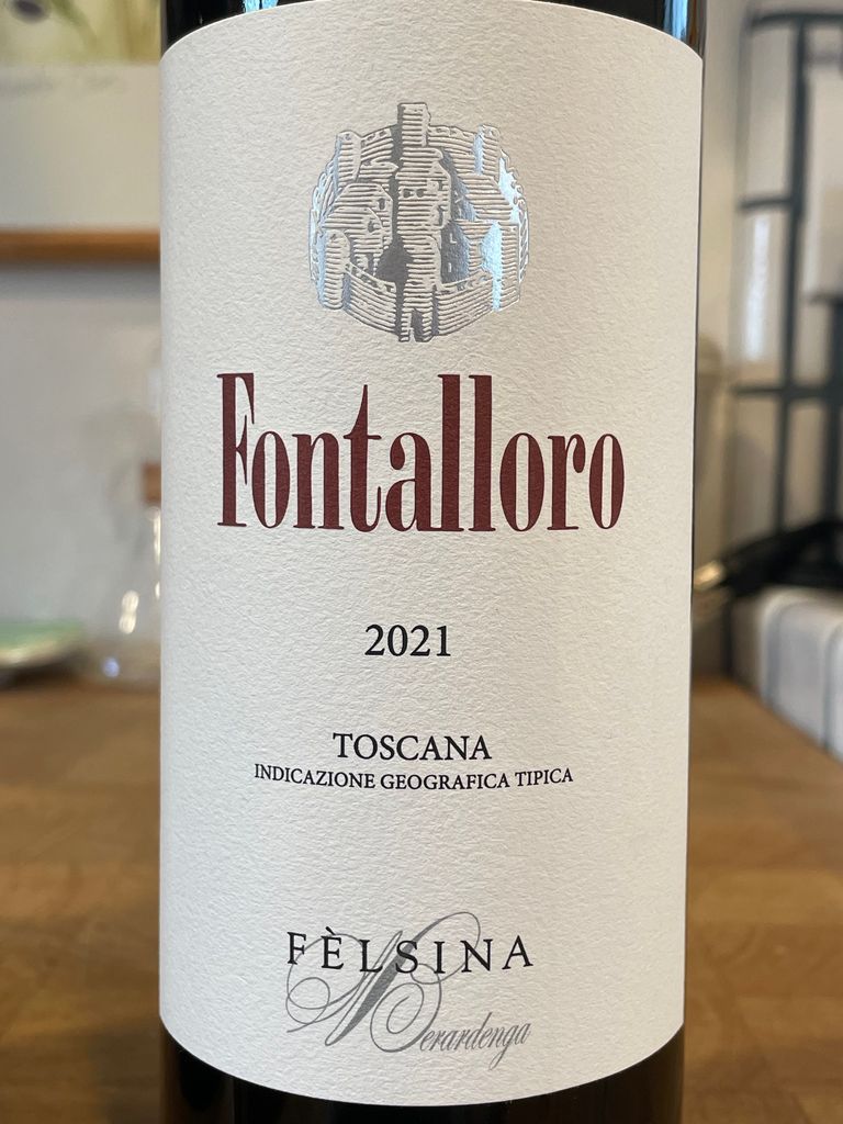 2021 Fattoria di Fèlsina Berardenga Fontalloro, Italy, Tuscany, Toscana ...