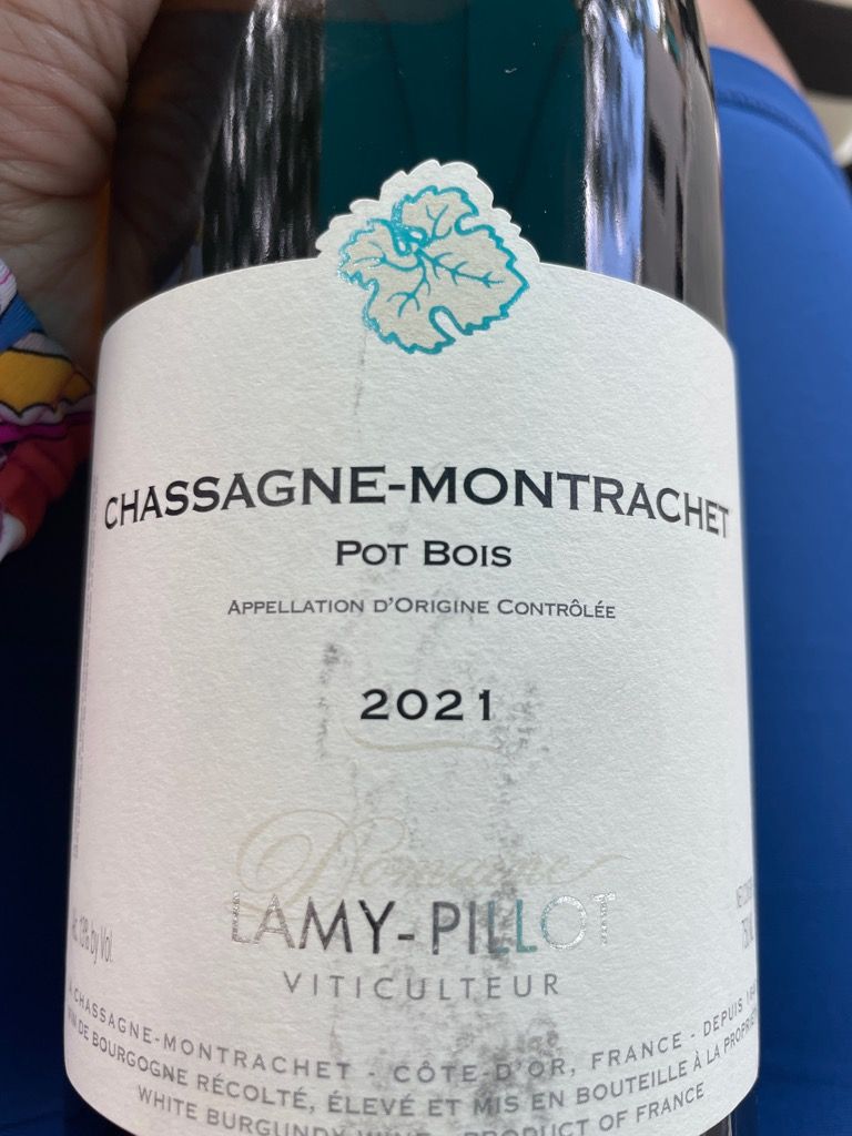2021 Domaine Lamy-Pillot Chassagne-Montrachet Pot Bois, France ...