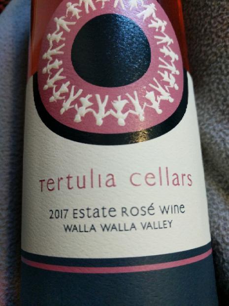2017 Tertulia Cellars Tempranillo Rosé Riviere Galets Estate Vineyard ...
