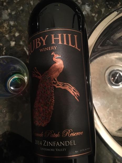 2014 Ruby Hill Winery Zinfandel Reserve Peacock Patch, USA, California ...