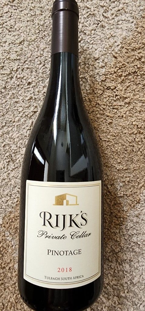 2018 Rijk's Pinotage Private Cellar, South Africa, Coastal Region ...